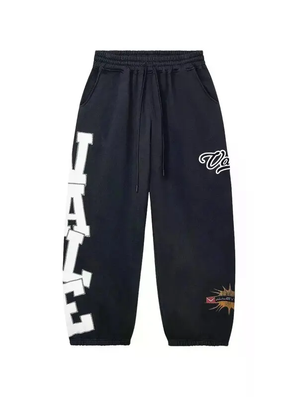 VALE FOREVER Lego Logo-print Cotton Track Pants - Blue