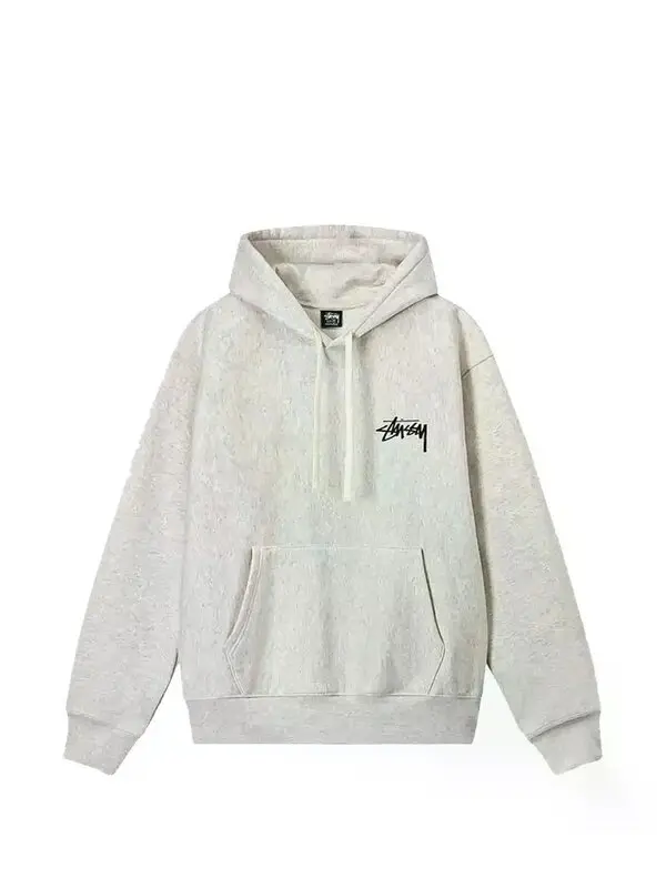 StÜssy 8 Ball Fade Drawstring Hoodie - Grey
