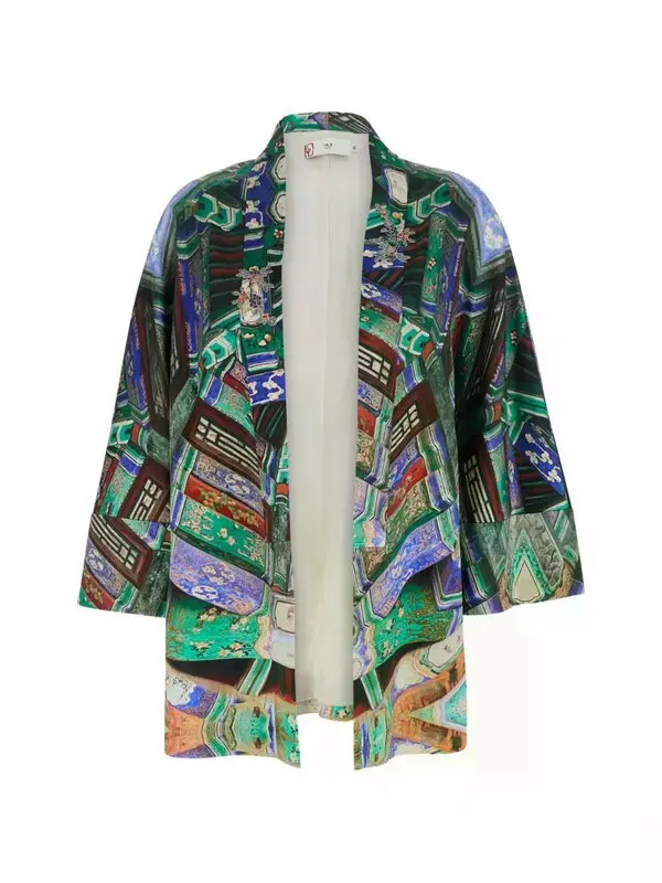 HUI MILANO Pappagallo Printed Kimono