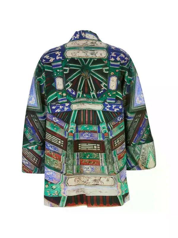 HUI MILANO Pappagallo Printed Kimono