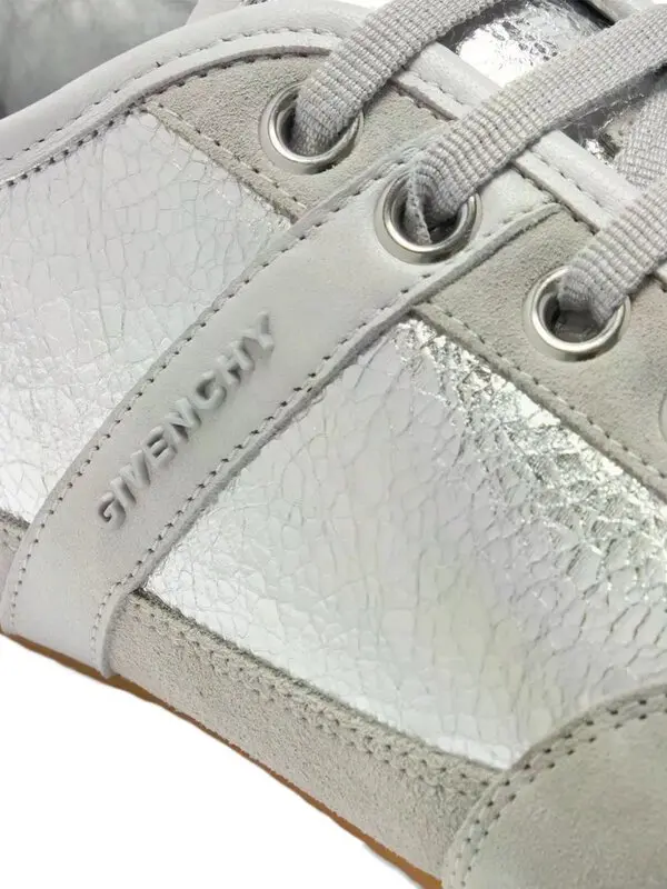 Givenchy Metallic Panelled Sneakers - Silver