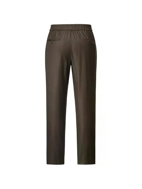 Shanghai Tang Elasticated-waist Wool Trousers