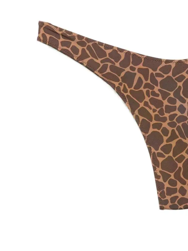 MC2 SAINT BARTH Animal-print Bikini - Brown