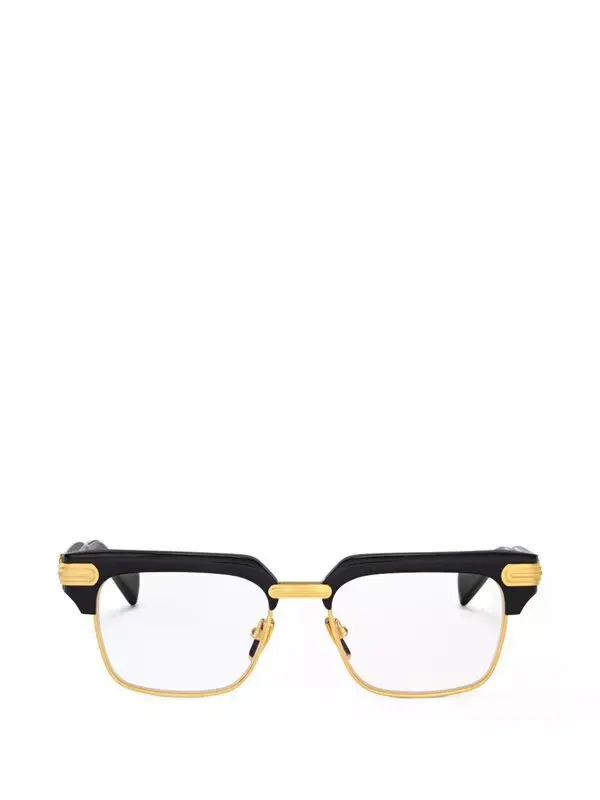 Balmain Square Frame Glasses - Black