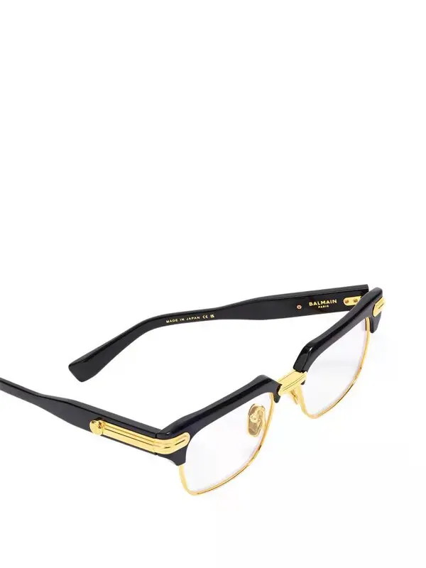 Balmain Square Frame Glasses - Black