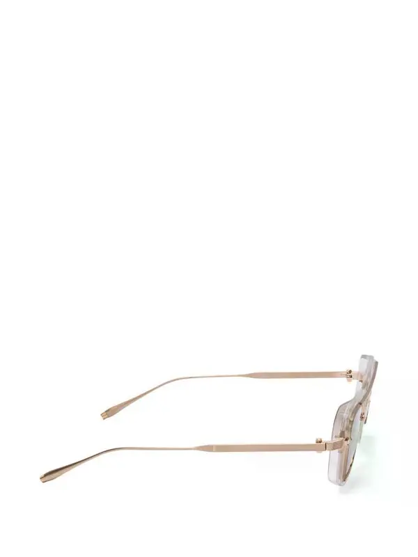 AKONI Jura Geometric-frame Sunglasses - Gold