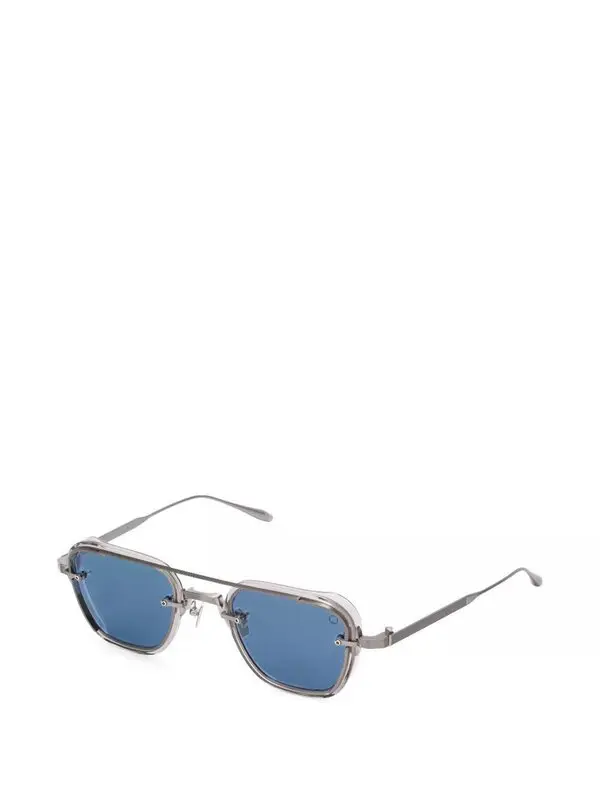 AKONI Jura Geometric-frame Double-bridge Sunglasses