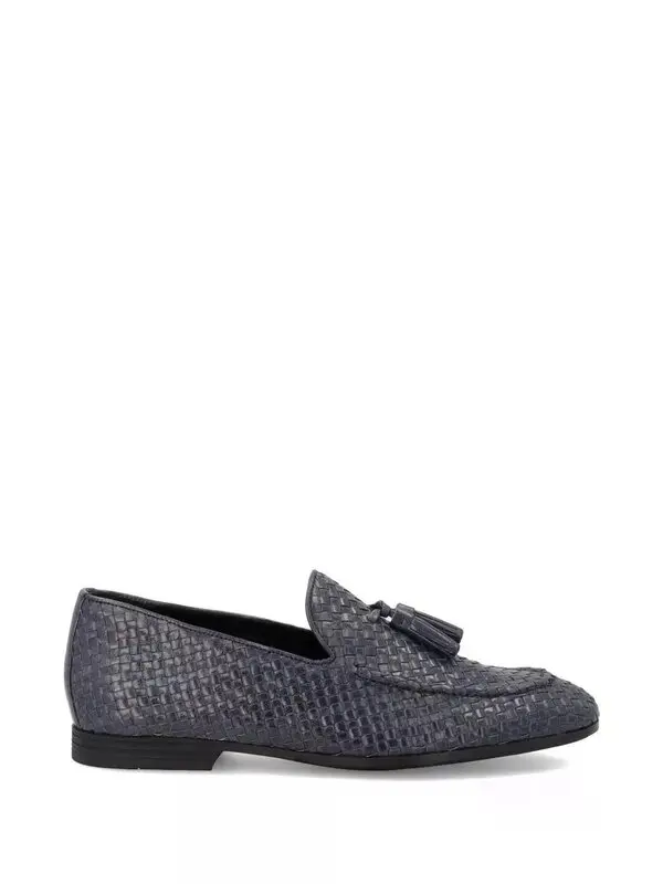 FRAU Woven Tassel Loafers - Blue