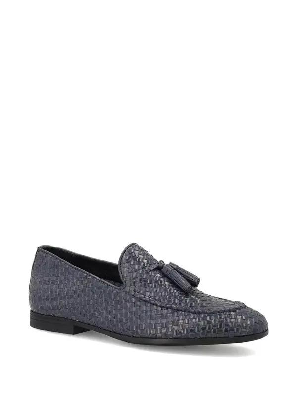 FRAU Woven Tassel Loafers - Blue
