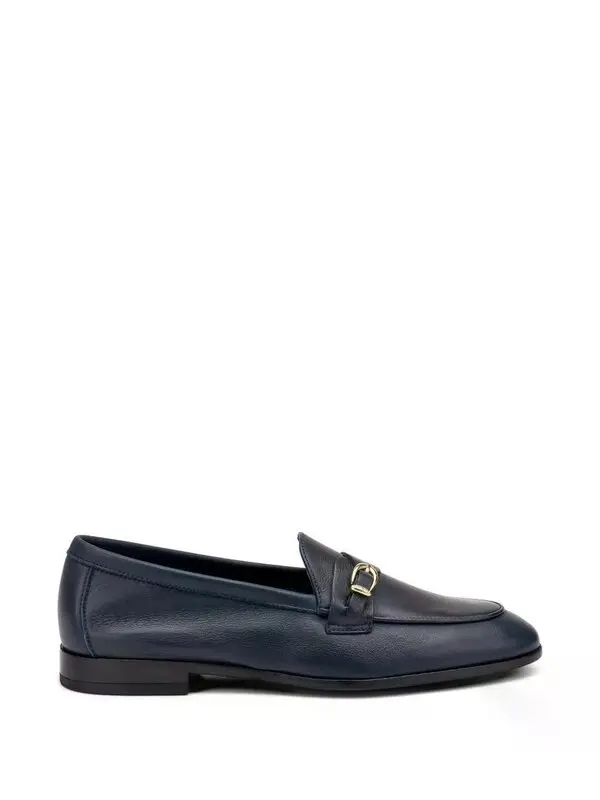 FRAU Buckle-detail Leather Loafers - Blue