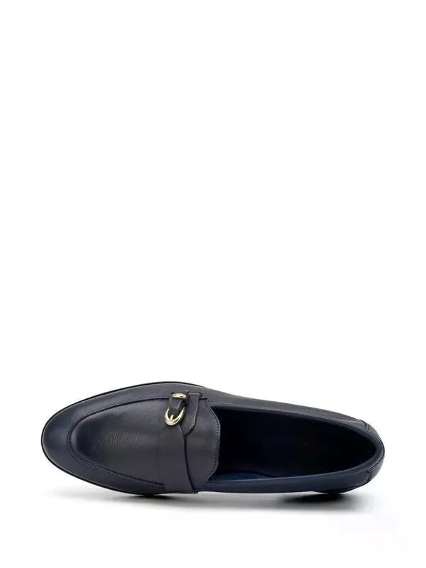 FRAU Buckle-detail Leather Loafers - Blue
