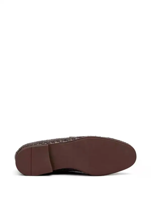 FRAU Woven Leather Loafers
