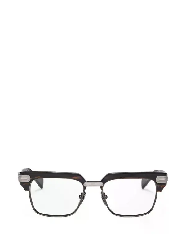 Balmain Hymn Square-frame Glasses - Brown