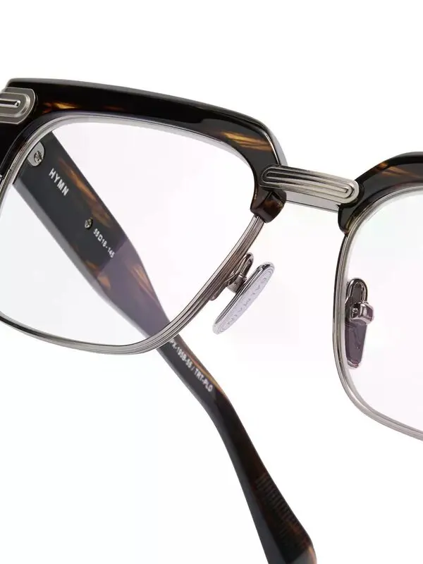 Balmain Hymn Square-frame Glasses - Brown