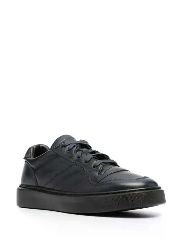 DOUCAL'S Grained Leather Sneakers