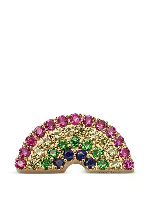 Loquet Multi-stone Rainbow Charm - Gold