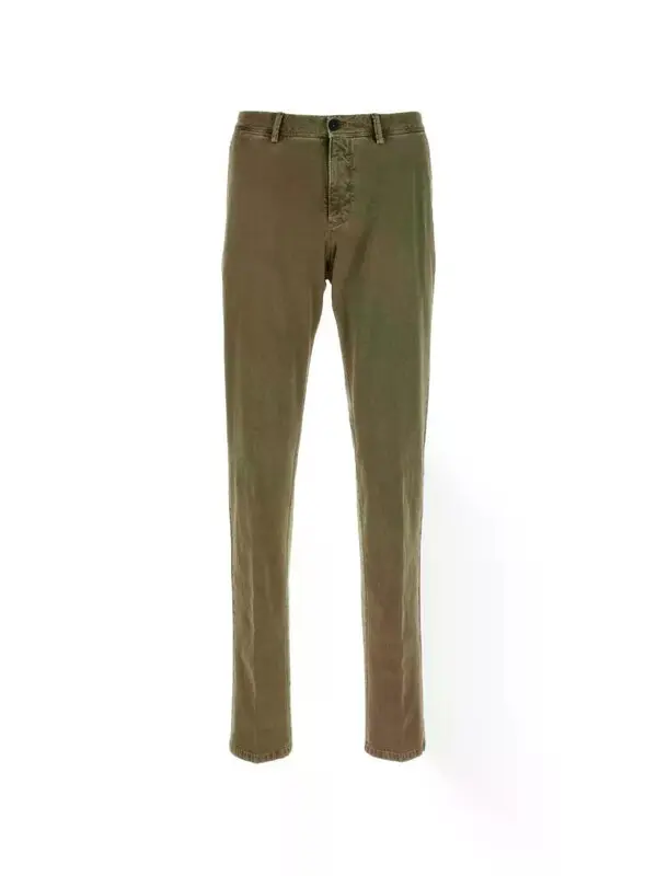 PT TORINO Slim-fit Stretch Chino Trousers - Green