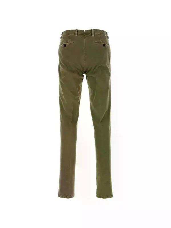 PT TORINO Slim-fit Stretch Chino Trousers - Green