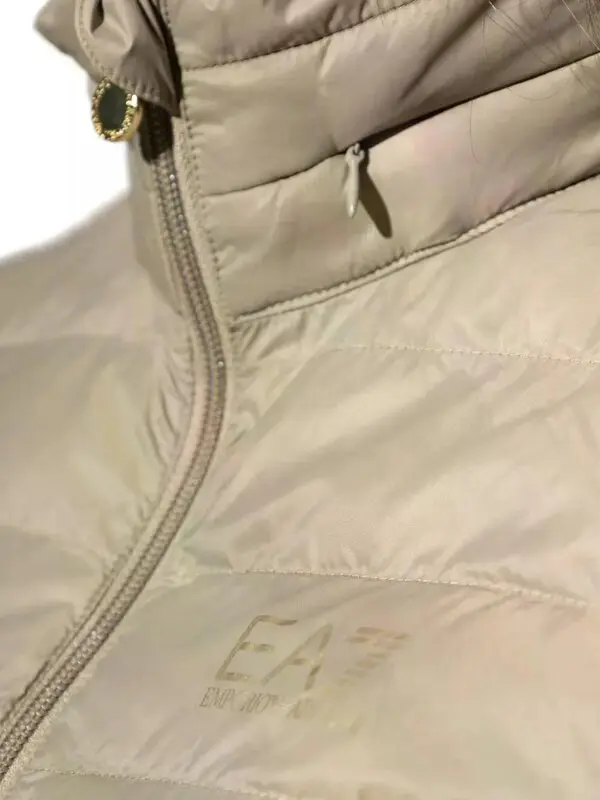 EA7 Logo-print Padded Jacket - Neutrals