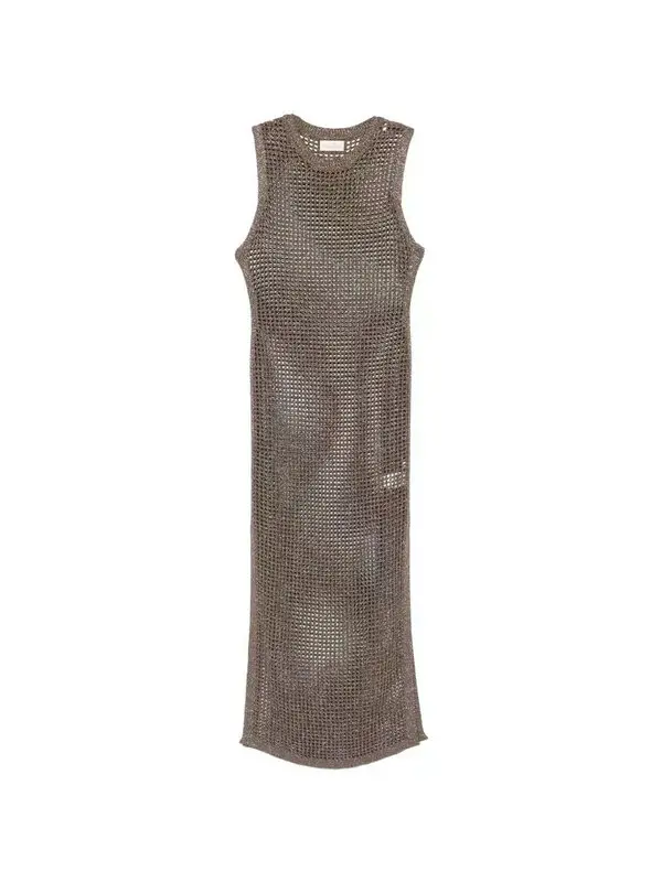 MC2 SAINT BARTH Eileen Open-knit Maxi Dress