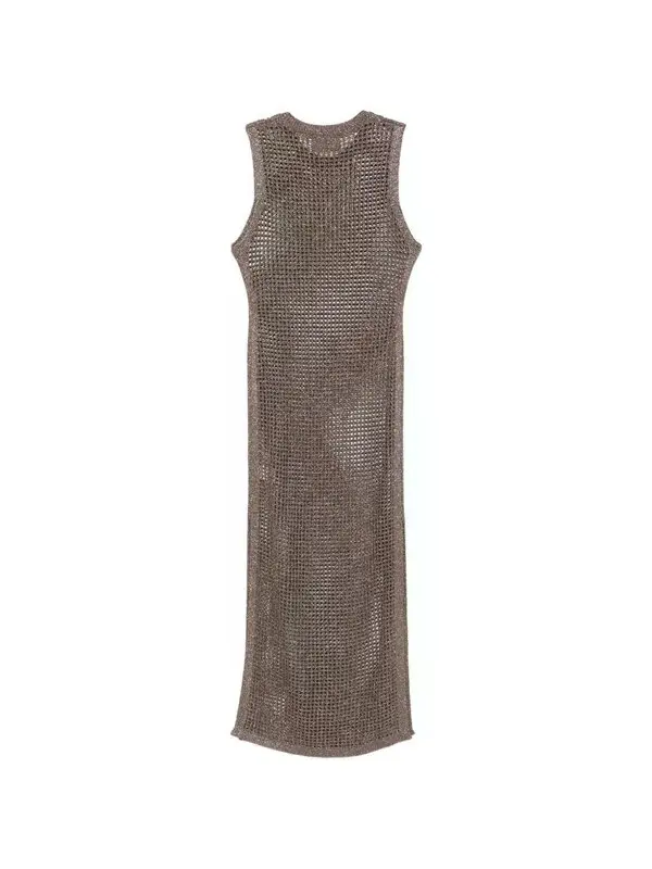 MC2 SAINT BARTH Eileen Open-knit Maxi Dress