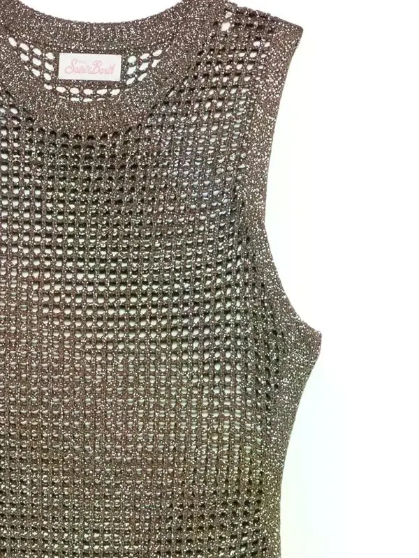 MC2 SAINT BARTH Eileen Open-knit Maxi Dress