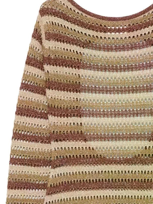 MC2 SAINT BARTH Robyn Striped Maxi Dress - Neutrals