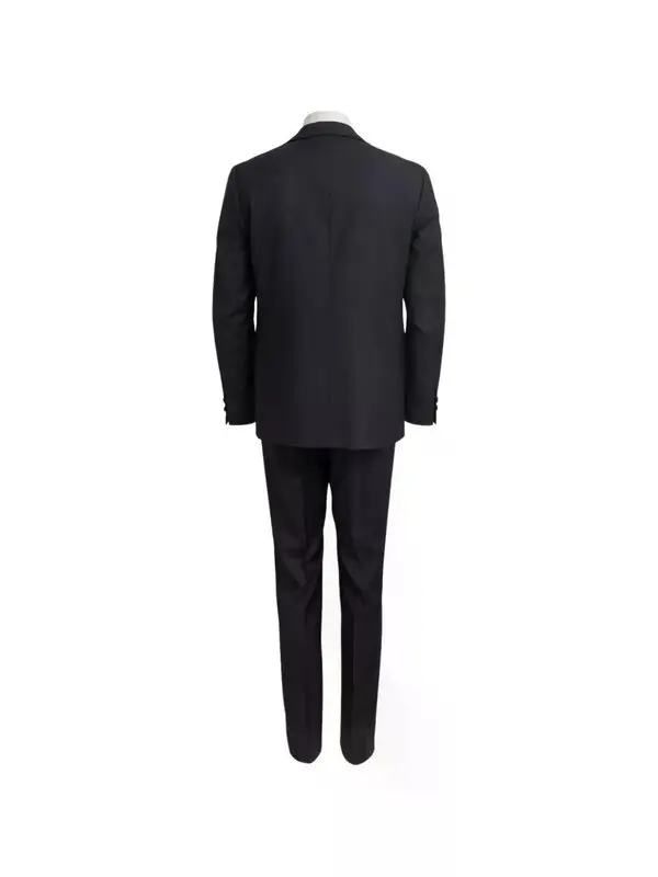 FRANZESE COLLECTION Beckham French Tuxedo Suit - Black