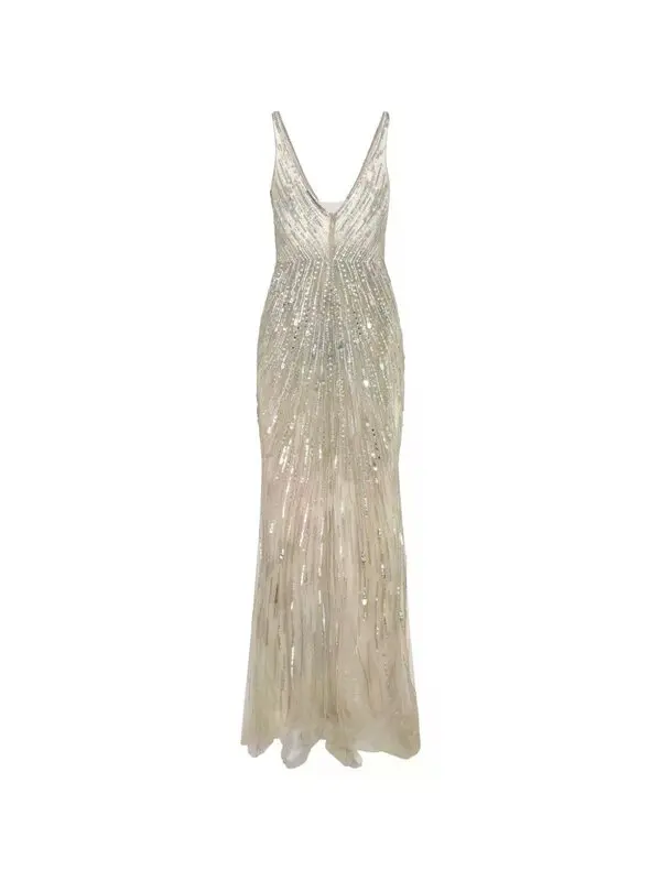 ROOM76 Sequin-embellished Sunburst Dress
