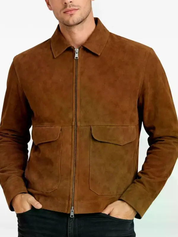 FRANZESE COLLECTION Bonded Suede Jacket