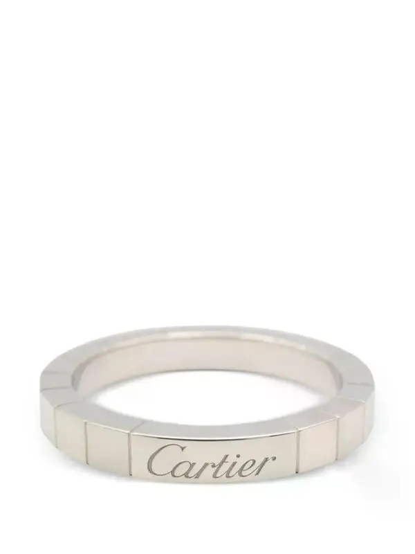 Cartier 18k White Gold Lanière Ring - Silver