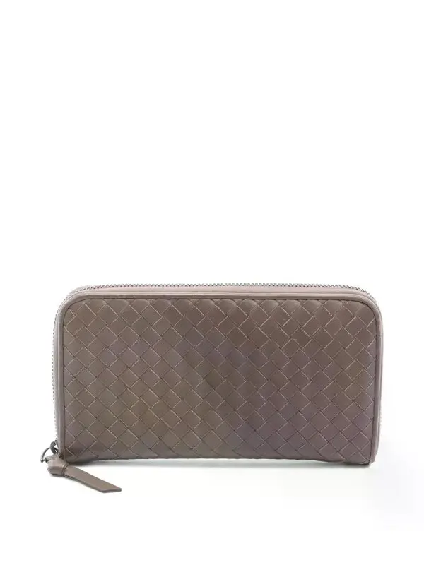 Bottega Veneta 2000s Intrecciato Leather Wallet - Neutrals