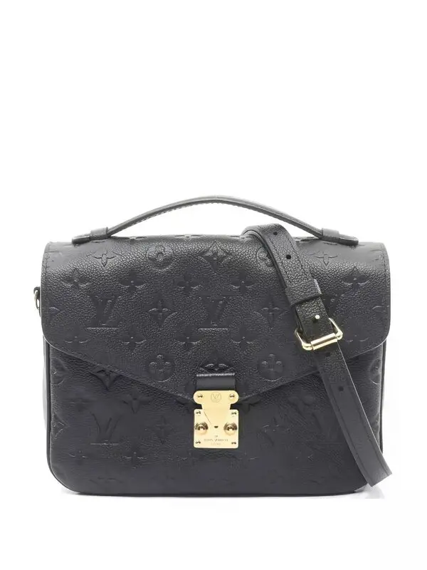 LOUIS VUITTON 2010s Monogram Metis Handbag - Black