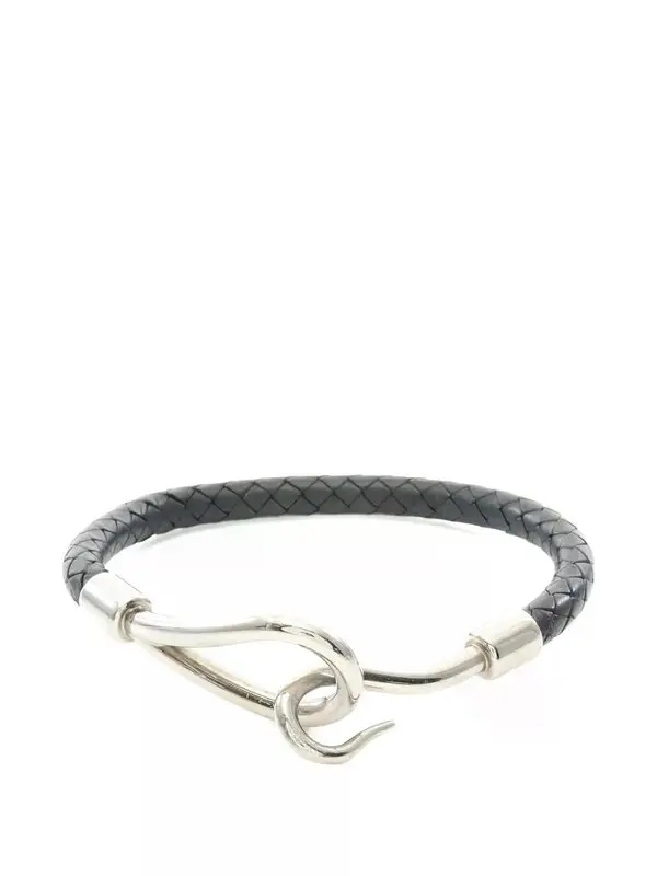 Hermès 2010s Jumbo Braided Bracelet - Silver