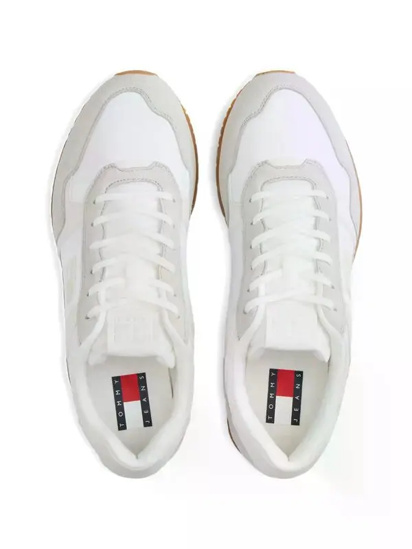Tommy Hilfiger Suede-panelled Mesh-detail Sneakers