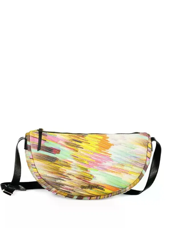 Desigual Abstract-print Half-moon Belt Bag