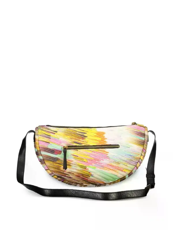 Desigual Abstract-print Half-moon Belt Bag