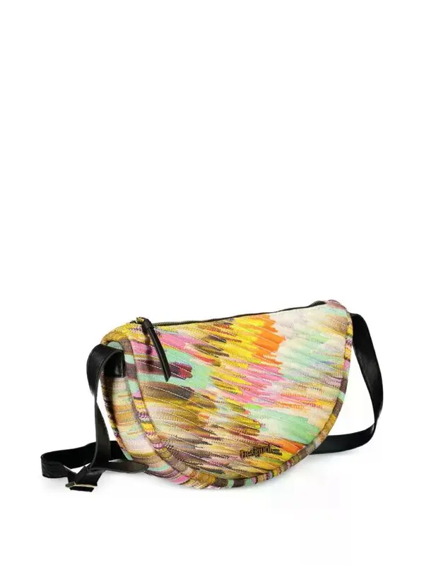 Desigual Abstract-print Half-moon Belt Bag