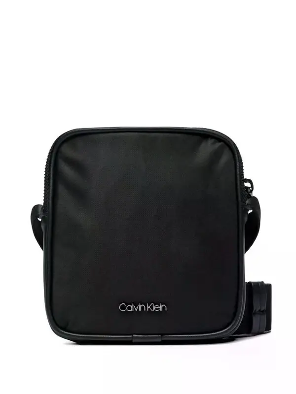 Calvin Klein Logo-lettering Messenger Bag - Black