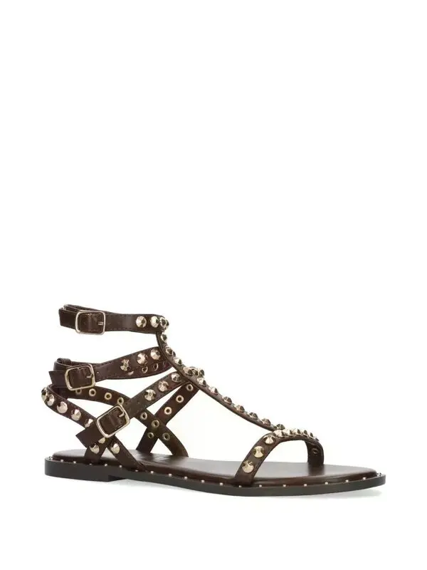 BIBI LOU Zasi Stud-embellished Sandals - Brown