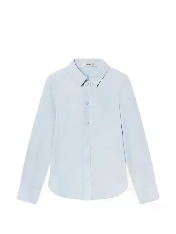 FRAME Suede Long-sleeve Shirt