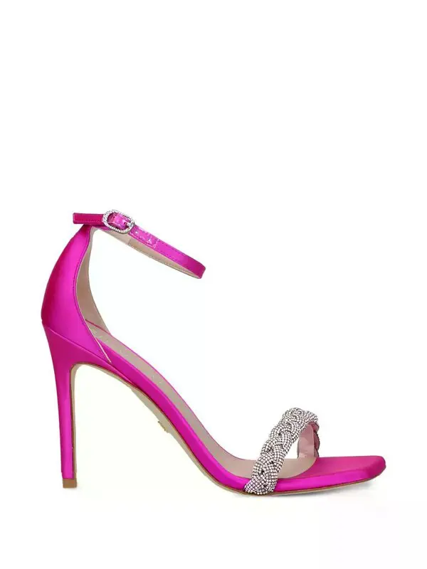 STUART WEITZMAN Crystal-embellished Heeled Sandals