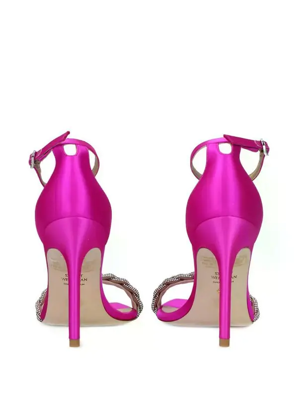 STUART WEITZMAN Crystal-embellished Heeled Sandals