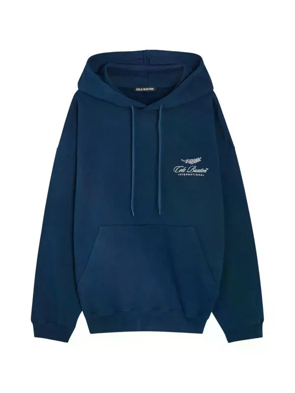 COLE BUXTON Logo-embroidered Drawstring Hoodie