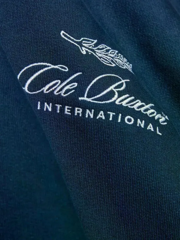 COLE BUXTON Logo-embroidered Drawstring Hoodie