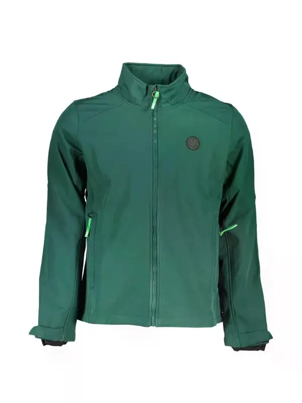 GIAN MARCO VENTURI VINTAGE Logo-patch Zip-up Sport Jacket