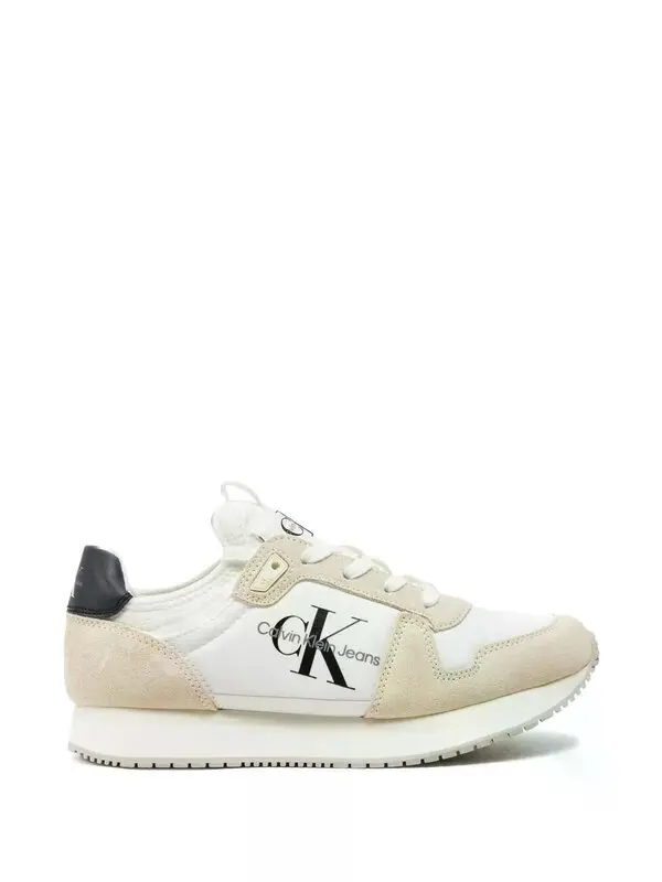 Calvin Klein Suede-panel Logo-print Sneakers