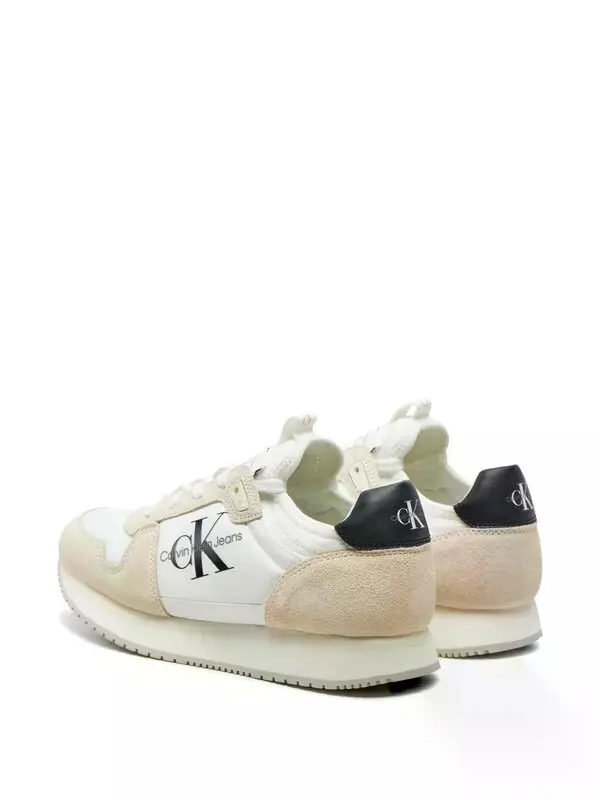 Calvin Klein Suede-panel Logo-print Sneakers