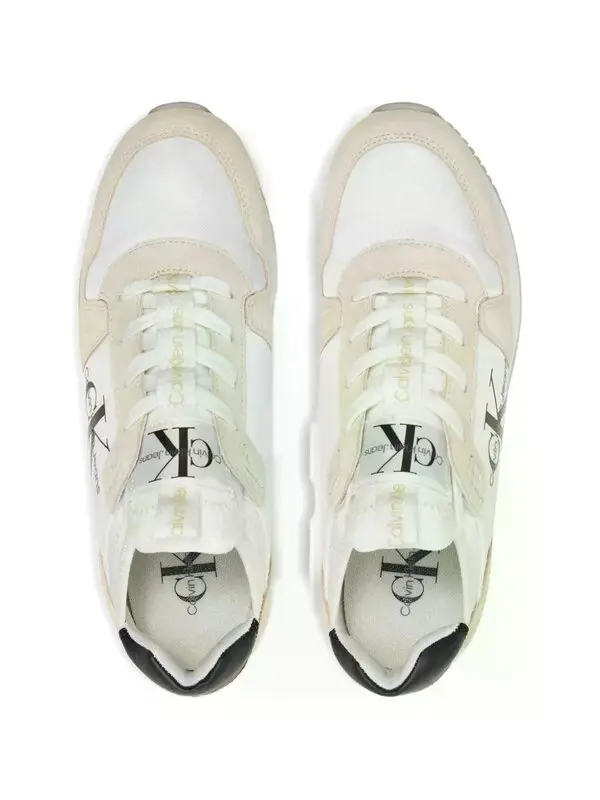 Calvin Klein Suede-panel Logo-print Sneakers