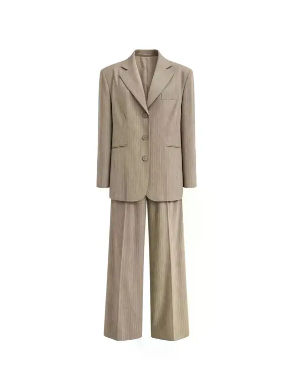 ROOM76 Pinstripe Suit - Neutrals